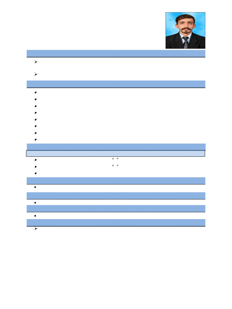 CV Sajjad | PDF | Career & Growth | Self-Improvement
