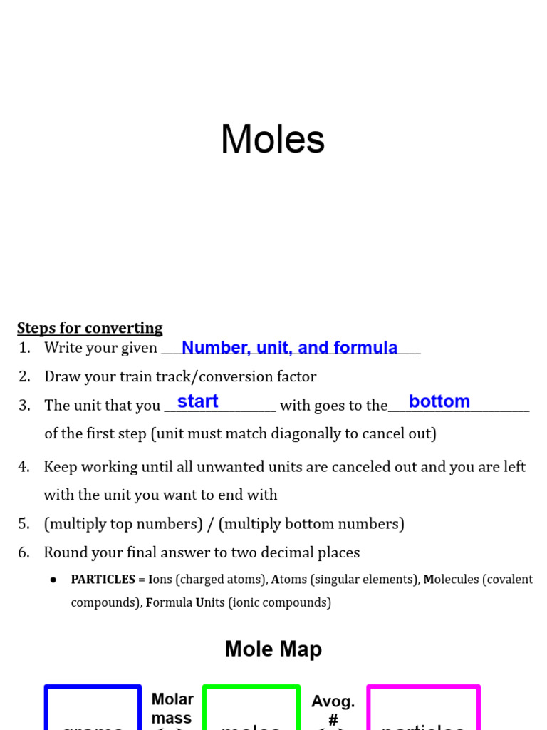 Chemistry Conversion Guide | PDF | Mole (Unit) | Chemical Compounds