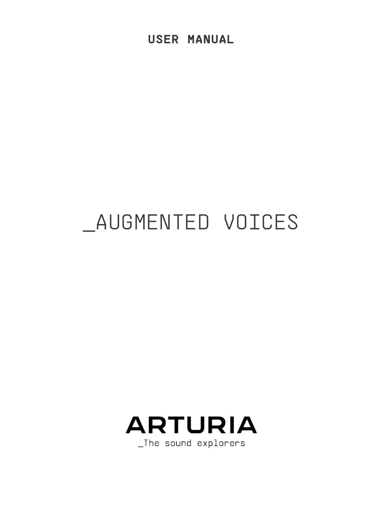 Augmented-Voices Manual 1 0 0 en | PDF | Audio Engineering | Sound ...