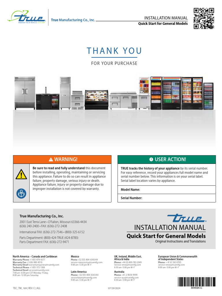 Quick Start Manual REV C Multilingual Web | PDF | Power Supply | Safety
