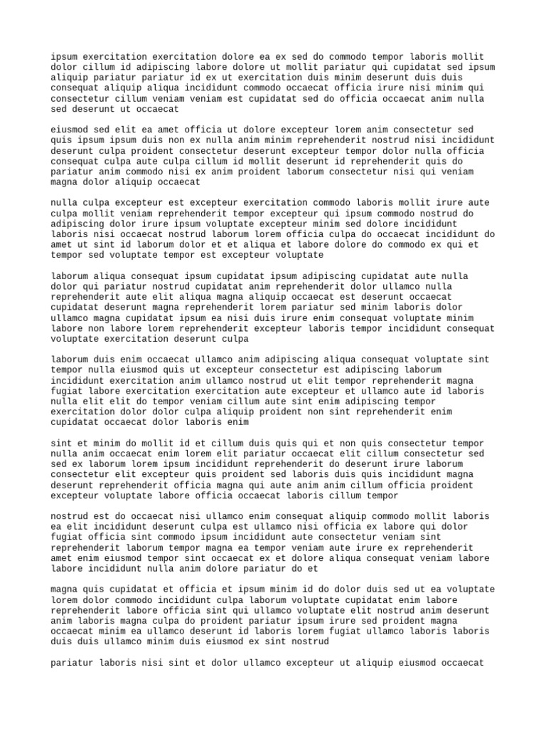 Unique Lorem Text 3 | PDF