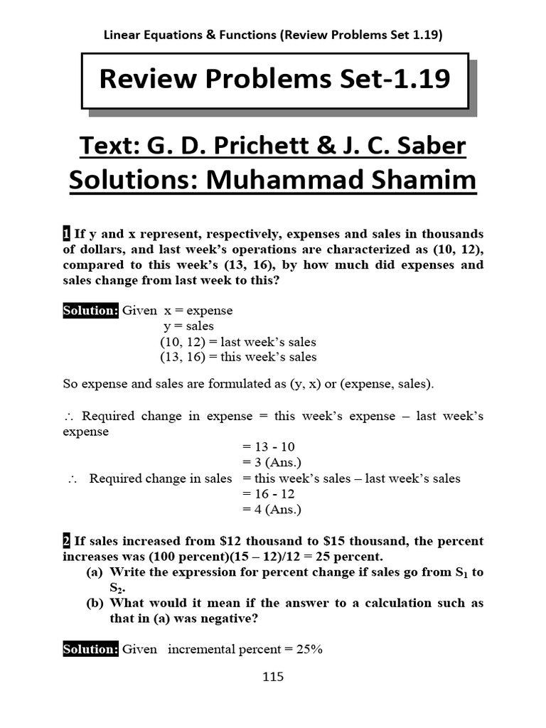 1.19 Review Problems Set - 1.19 | PDF | Financial Accounting