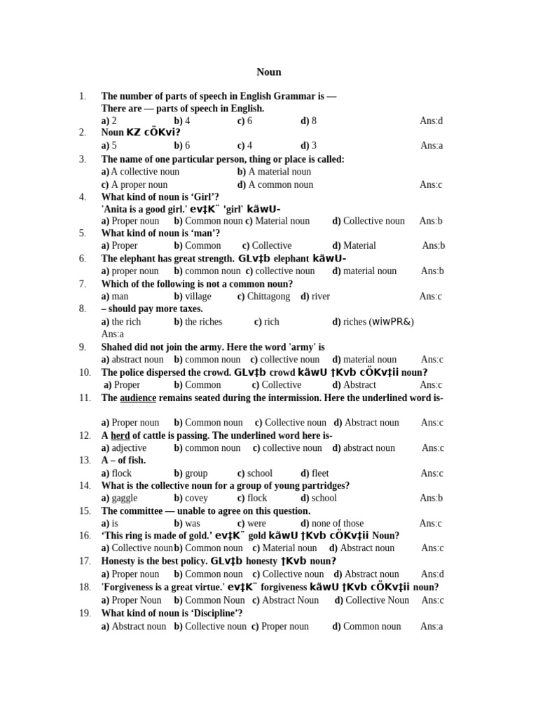 MASTER Questions 2019 | PDF | Verb | Adjective