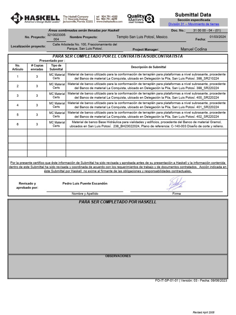 310000-04-01 Calidad de Material Tepetate para Terraplen TR y Base ...