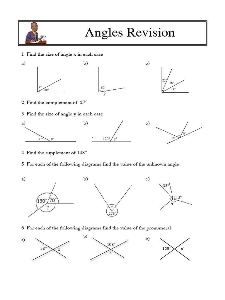 1_angles_revision | PDF | Classical Geometry | Metrology 1_angles_revision | PDF | Classical Geometry | Metrology