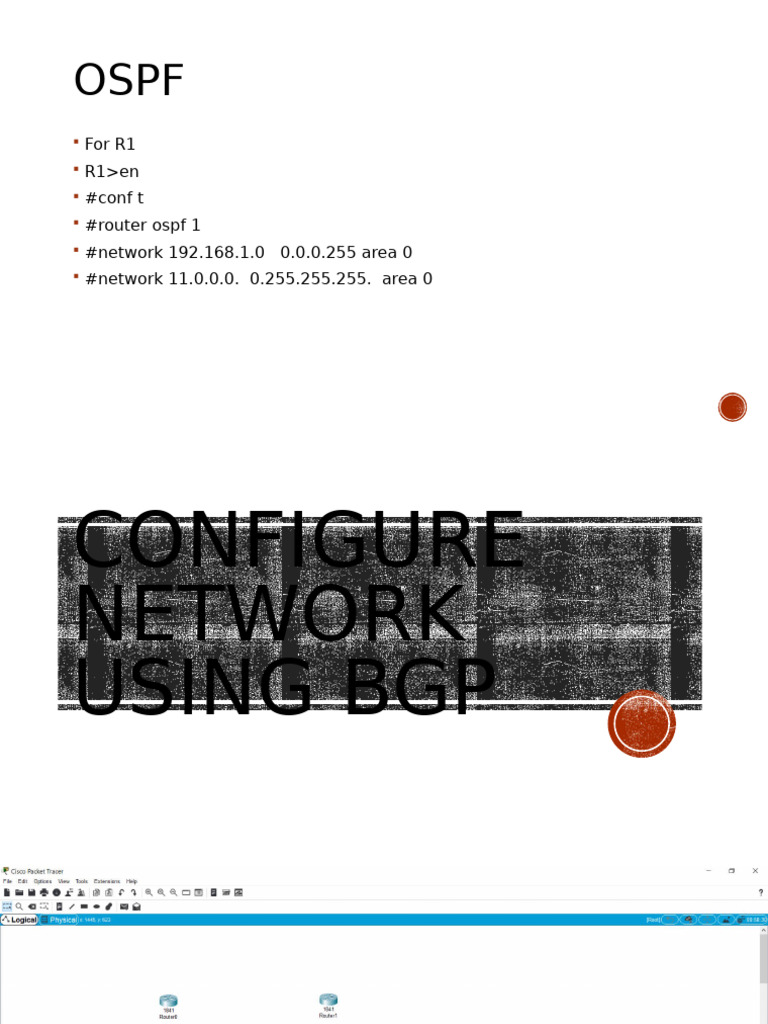 Configure Network Using BGP | PDF
