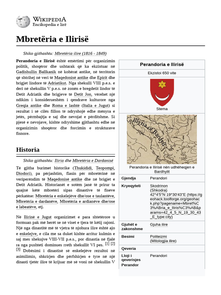 Mbretëria e Ilirisë | PDF
