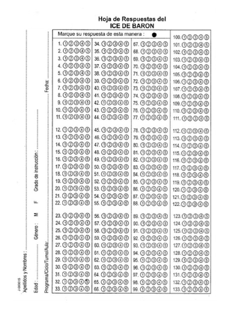 Respuestas Ice de Baron | PDF