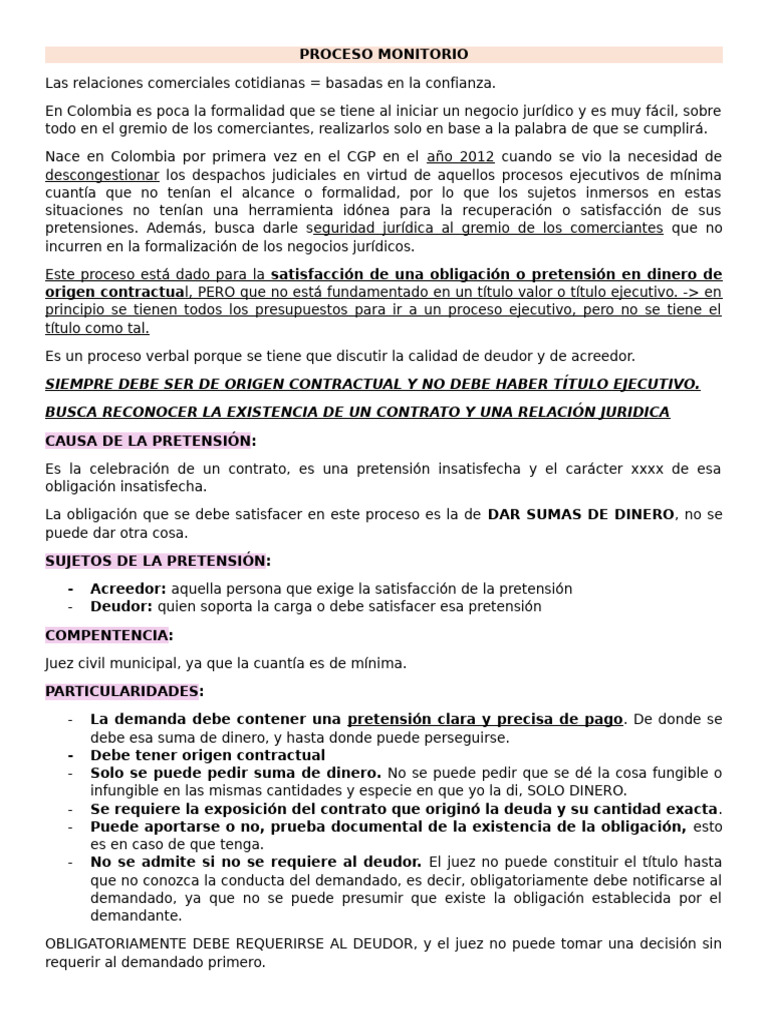 Corte 2 - Procesal Civil Especial | PDF | Pagos | Pagaré