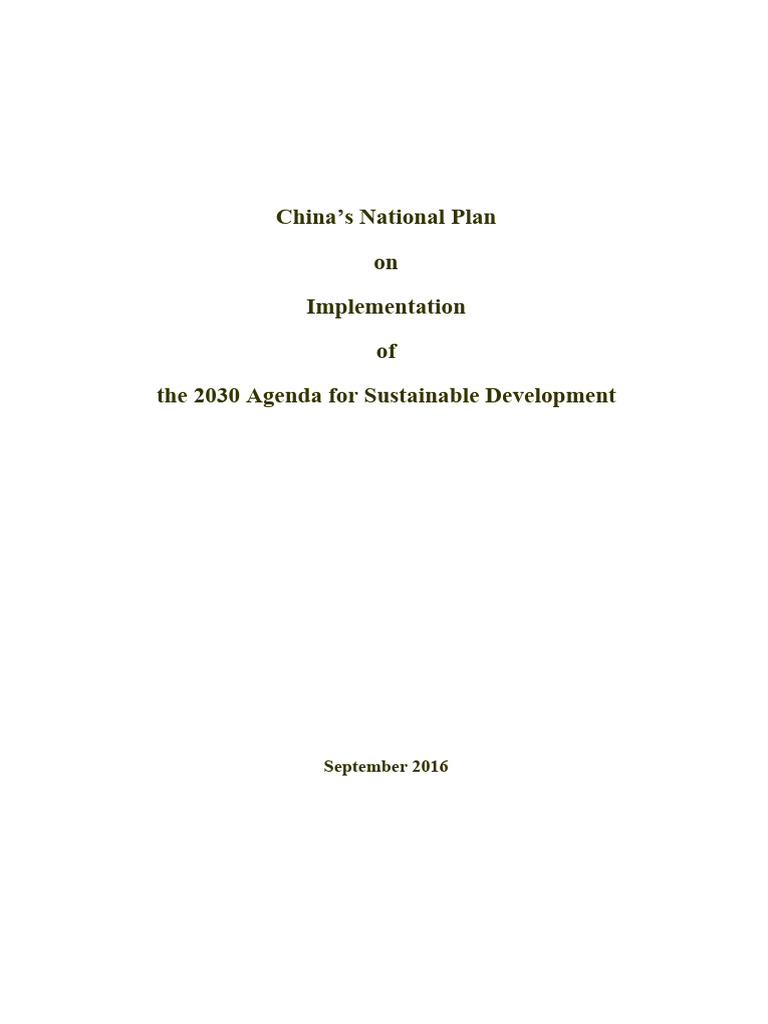 China National Strategy | PDF | Agriculture | Poverty