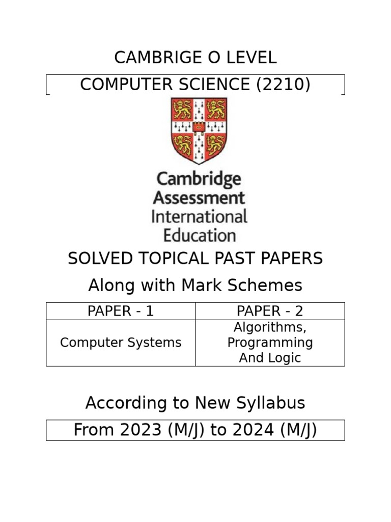 Cambrige o Level | PDF | Teaching Methods & Materials | Computers