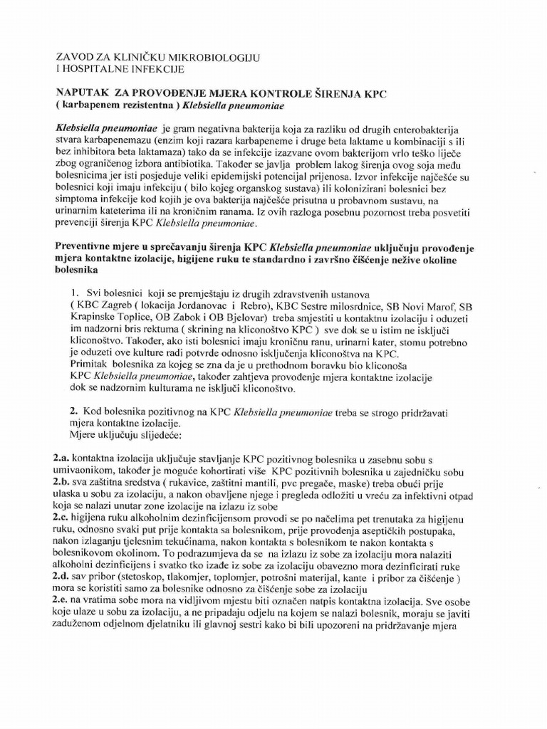 KPC-naputak Za Postupanje | PDF