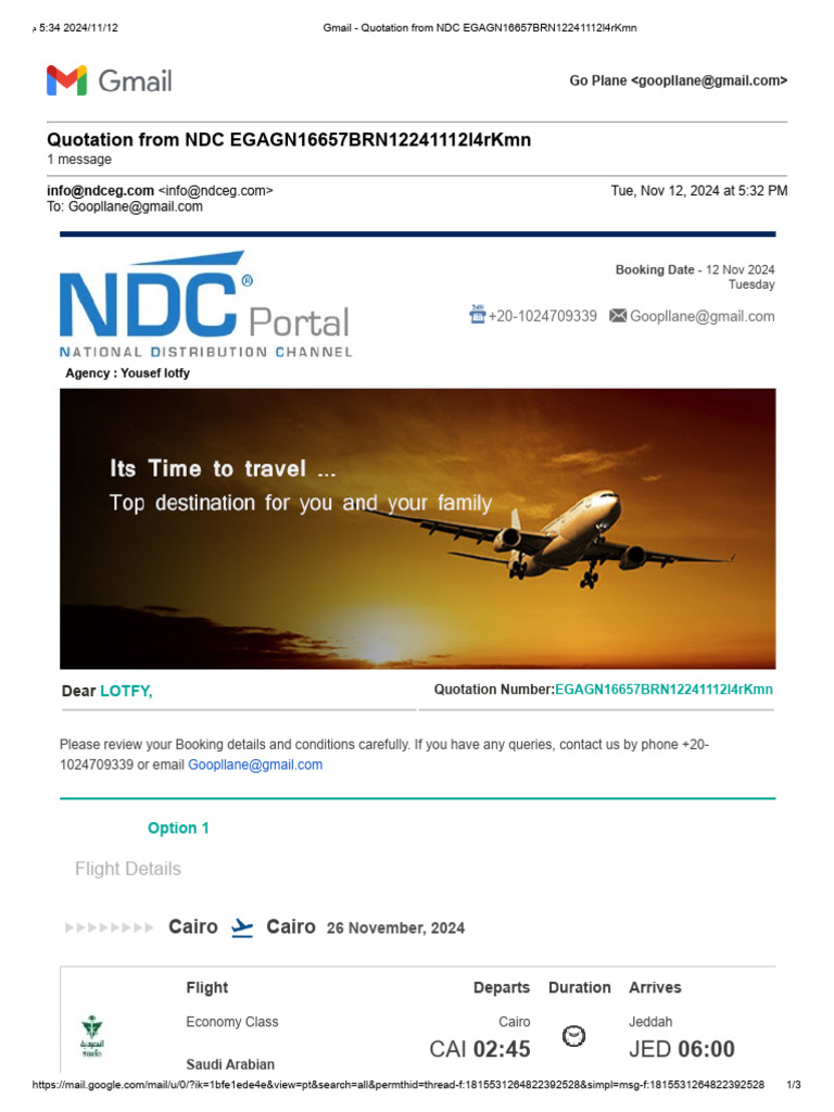 Gmail - Quotation From NDC EGAGN16657BRN12241112l4rKmn | PDF ...