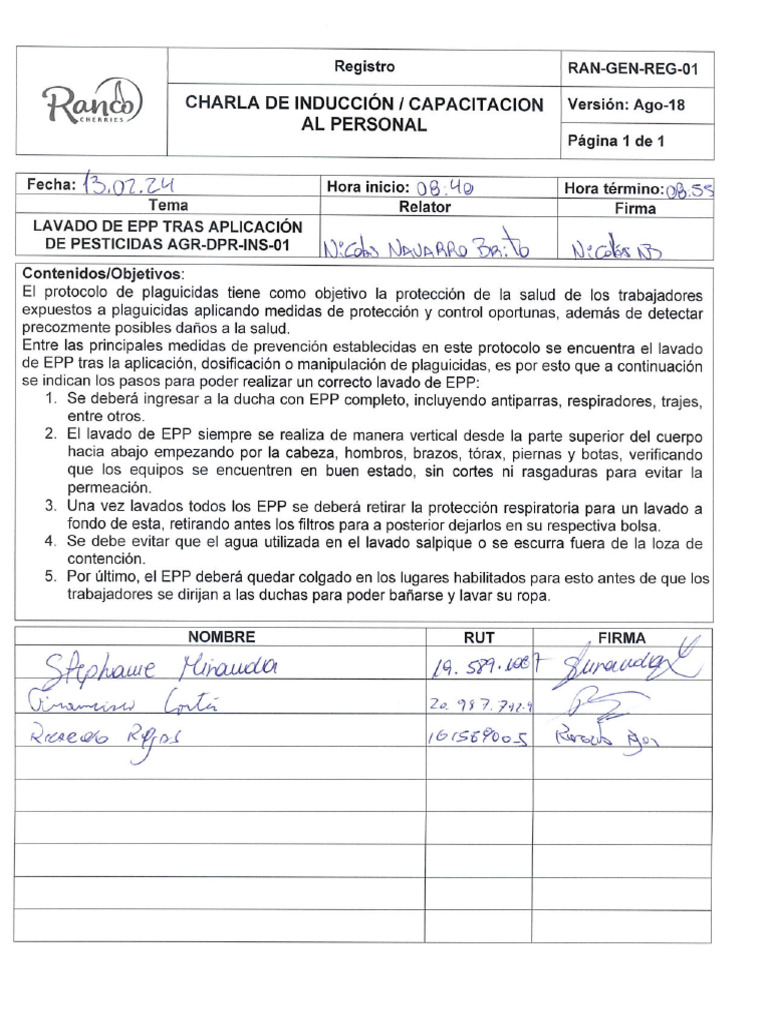 02-13-24 Difusión Lavado de EPP | PDF