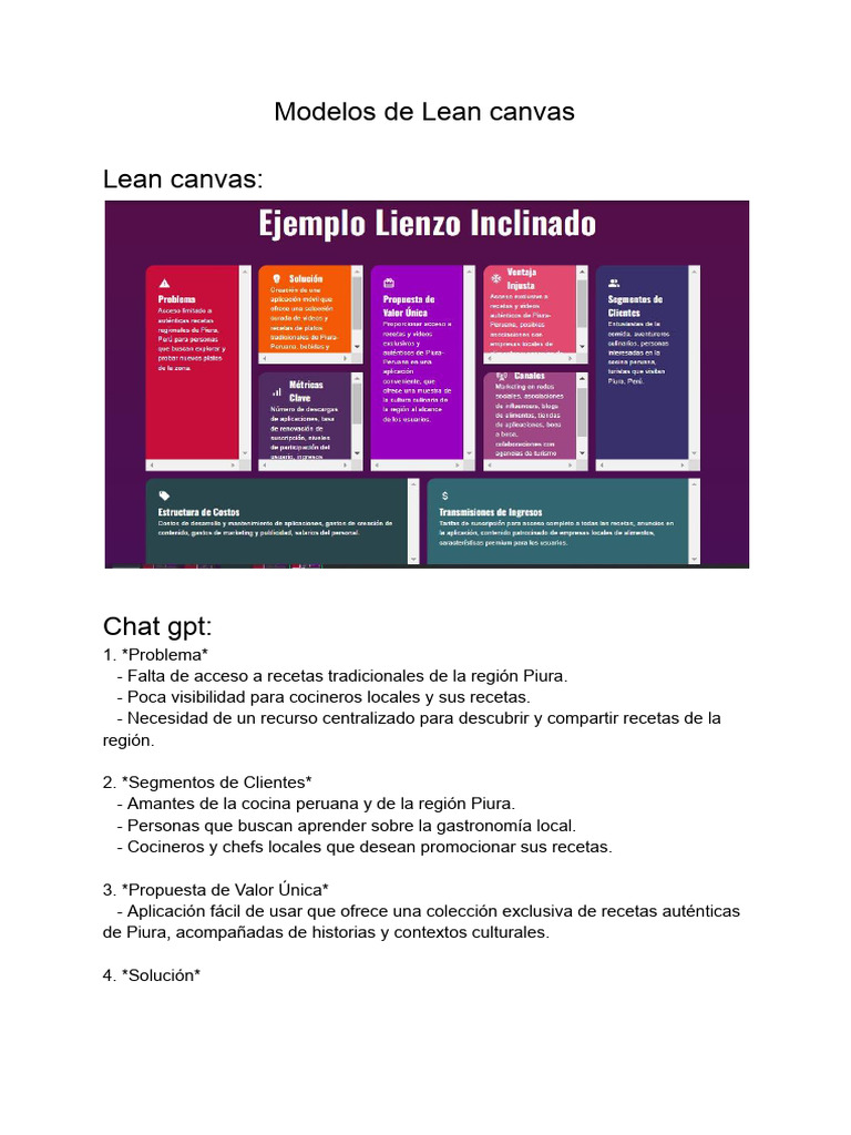 Lean Canvas | PDF