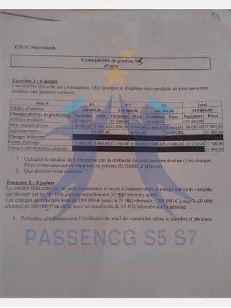 Compta de Gestion | PDF