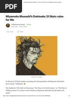 Musashi's Dokkodo PDF | PDF | Disciplines | Psychological Resilience