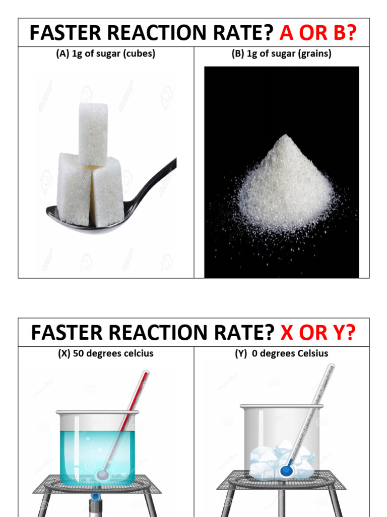 Faster Reaction Rate Class Excercise | PDF