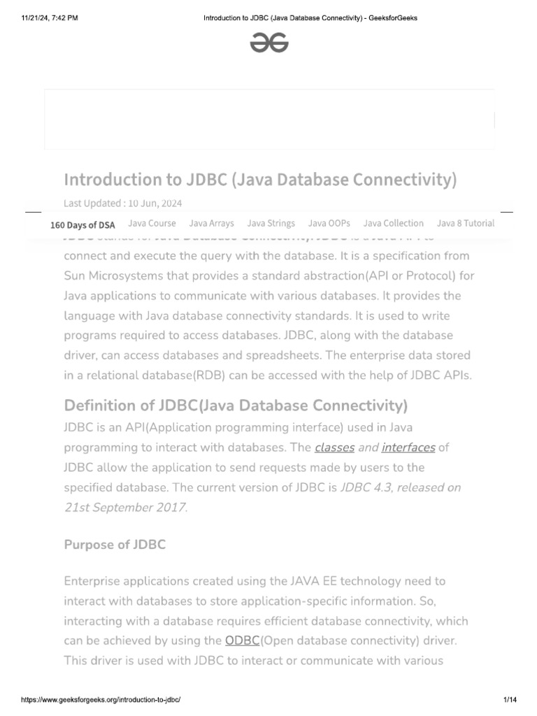 JDBC | PDF
