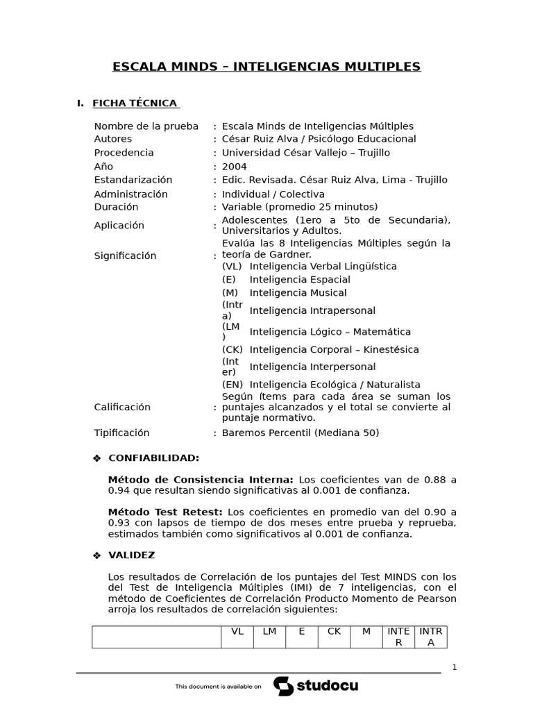 MINDS Inteligencias | PDF | Inteligencia