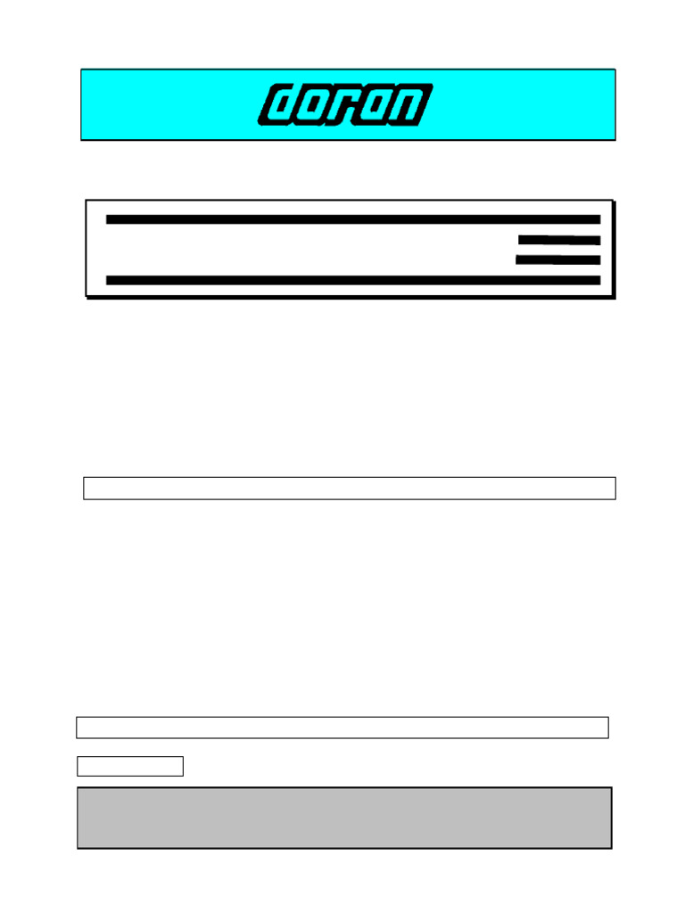 Manual de Servicios Doran Scales Modelo 8000 | PDF | Battery Charger ...