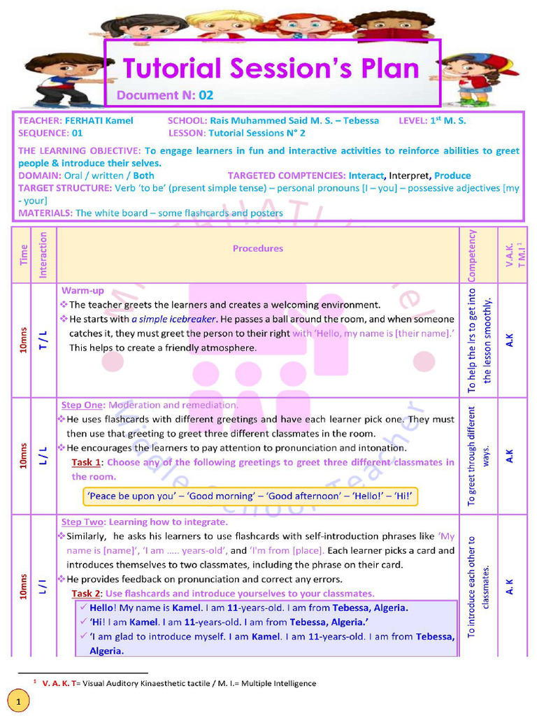 1st M. S., Tutorial Sessions, Lesson 2, 24-25 - For Telegram | PDF