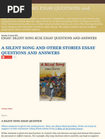 A Silent Song and Other Stories - 2nd Guide | PDF | Jesus | Ivory