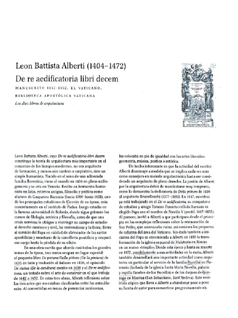Leon Battista Alberti (1404-1472) - de Re Aedificatoria Libri Decem - V ...