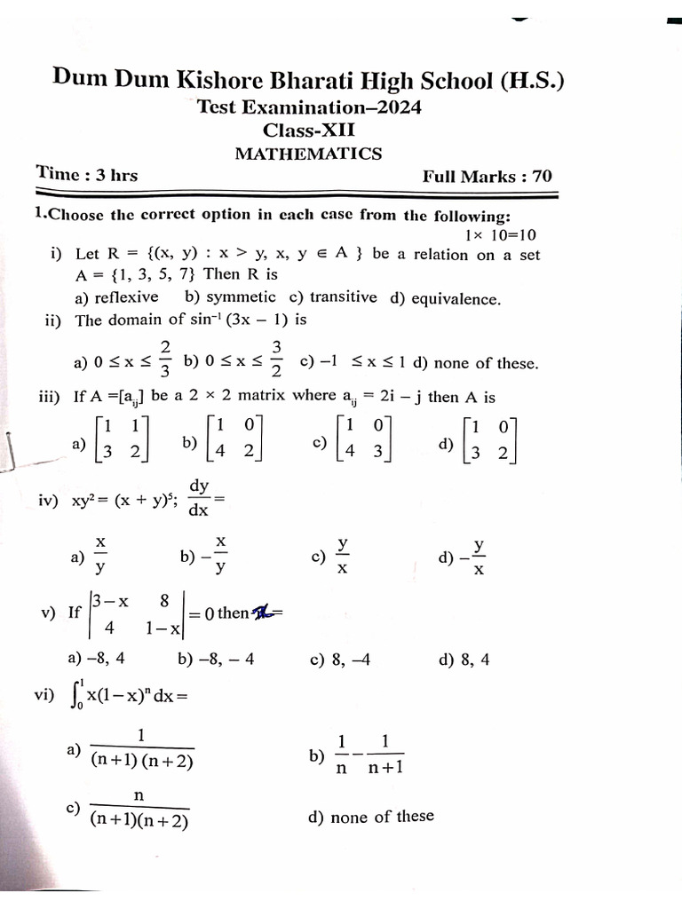 Maths 2024 | PDF