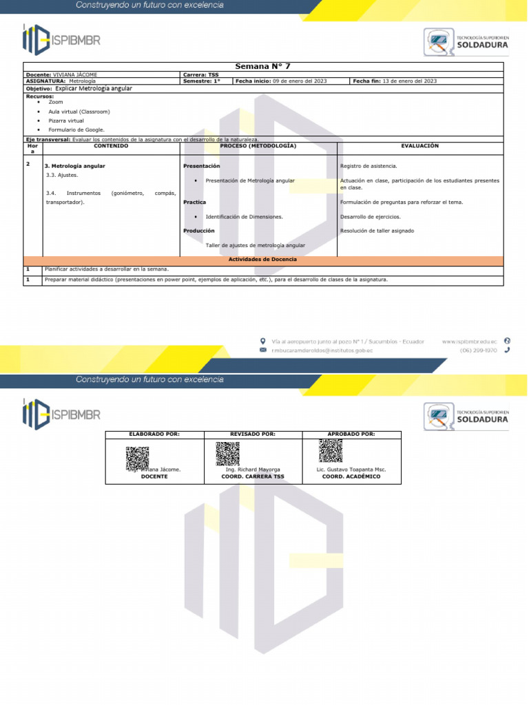 7.PS07 Metrología TSS Jácome Viviana-Signed-Signed | PDF | Aprendizaje | Enseñando