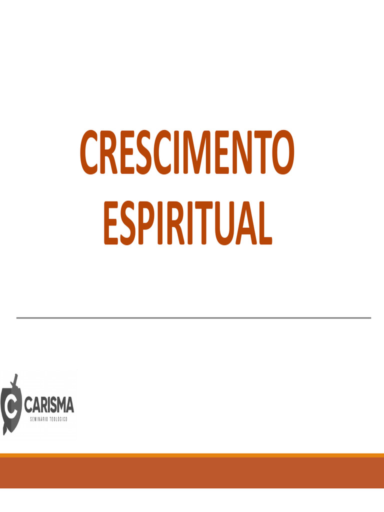 Crescimento Espiritual At2 | PDF | Teologia