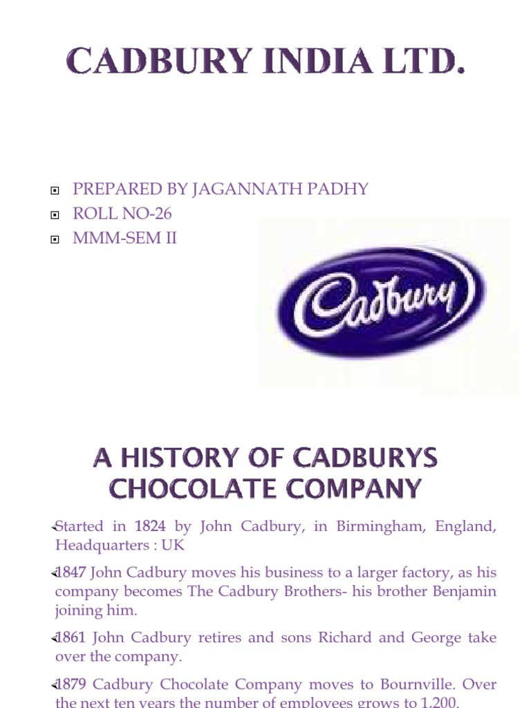 Cadbury India LTD | PDF | Confectionery | Food And Drink