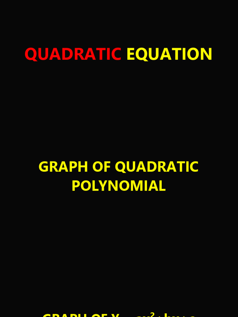 Quadratic Equation Part 01 | PDF | Discrete Mathematics | Arithmetic