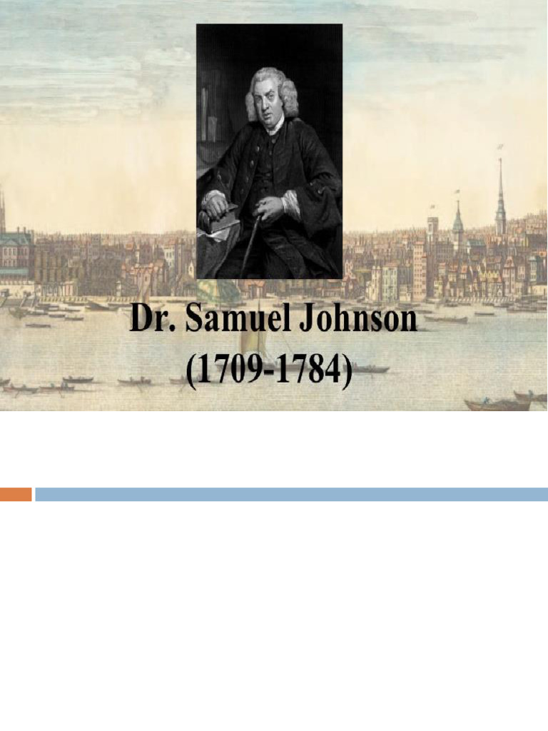 Samuel Johnson and London | PDF | Satire | Samuel Johnson