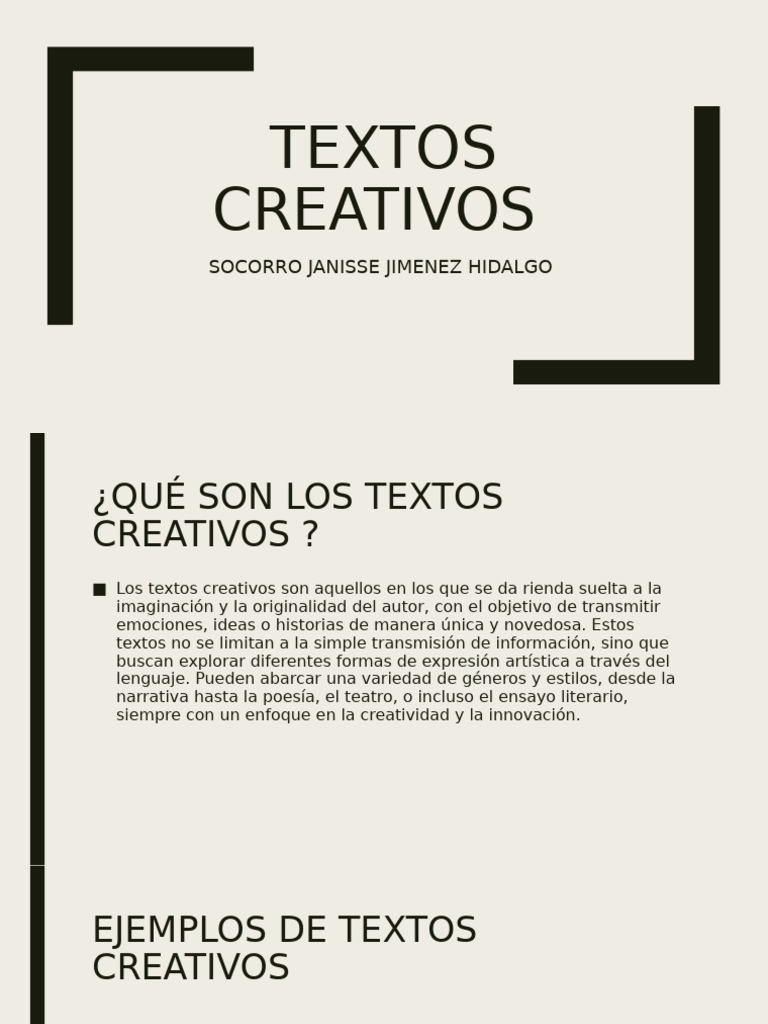 Textos Creativos | PDF