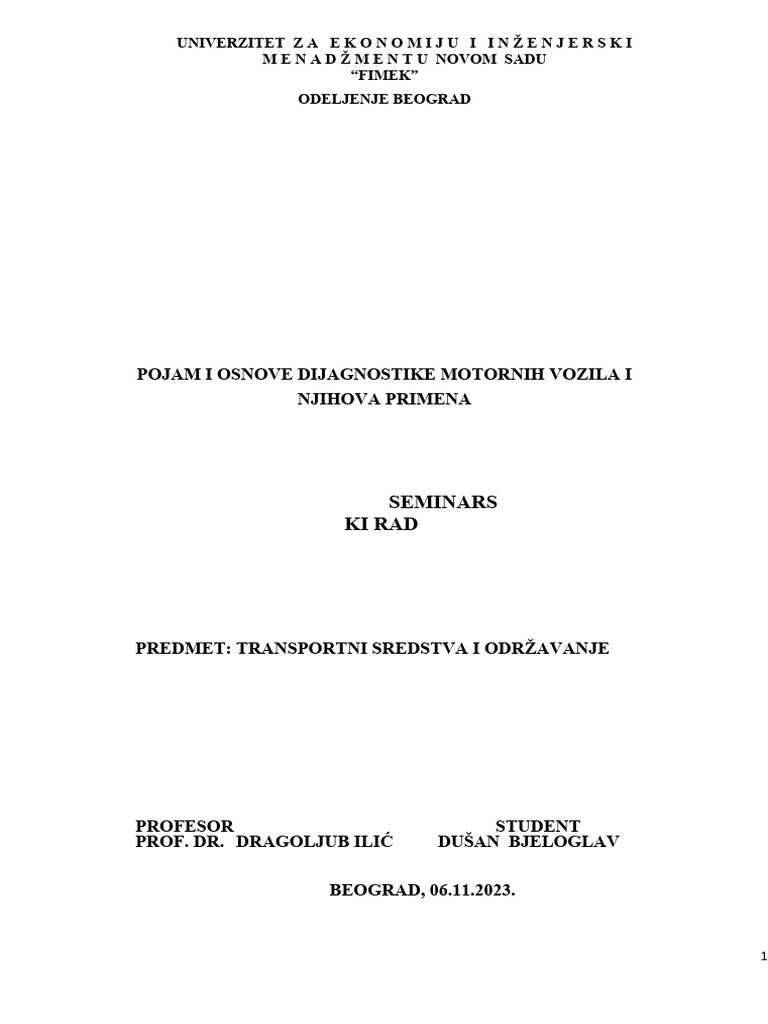 Dijagnostika Pojam | PDF