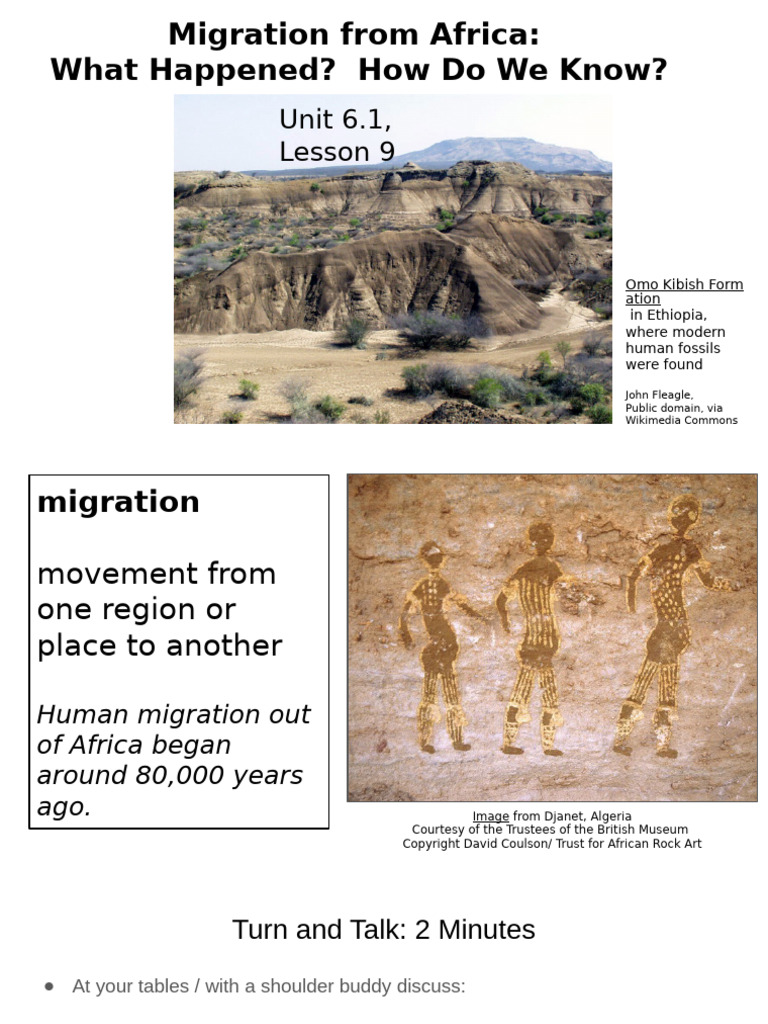 G6 U1 L9+-+Early+Hominid+Migration+ | PDF | Human | Homo