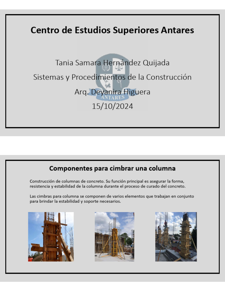 Tarea 3 Tania Samara Hernandez Quijada 4to Antres | PDF | Hormigón | Rieles