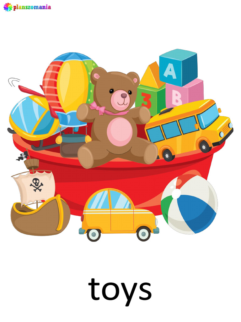 Toys English Vocabulary Format A4 | PDF | Games & Activities