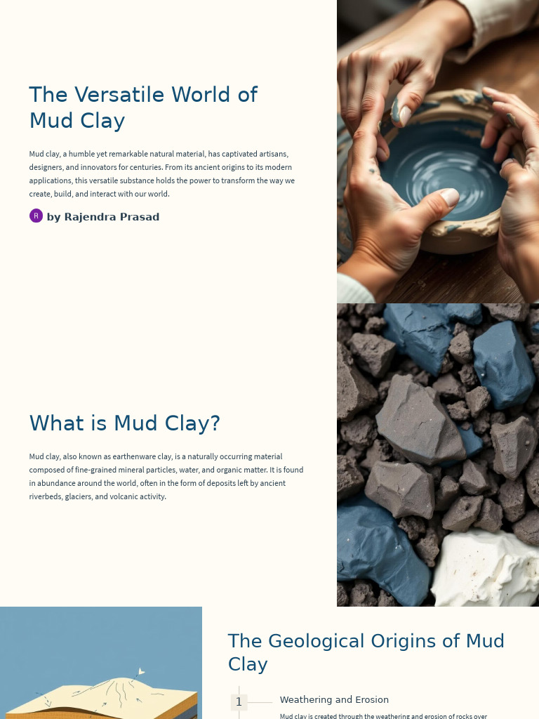 The Versatile World of Mud Clay | PDF | Mud | Clay