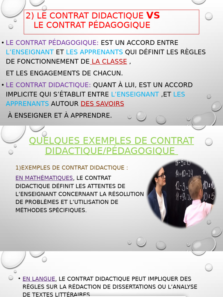 La Différence Entre Le Contrat Didactique Et Le Contrat Pédagogique | PDF | Art