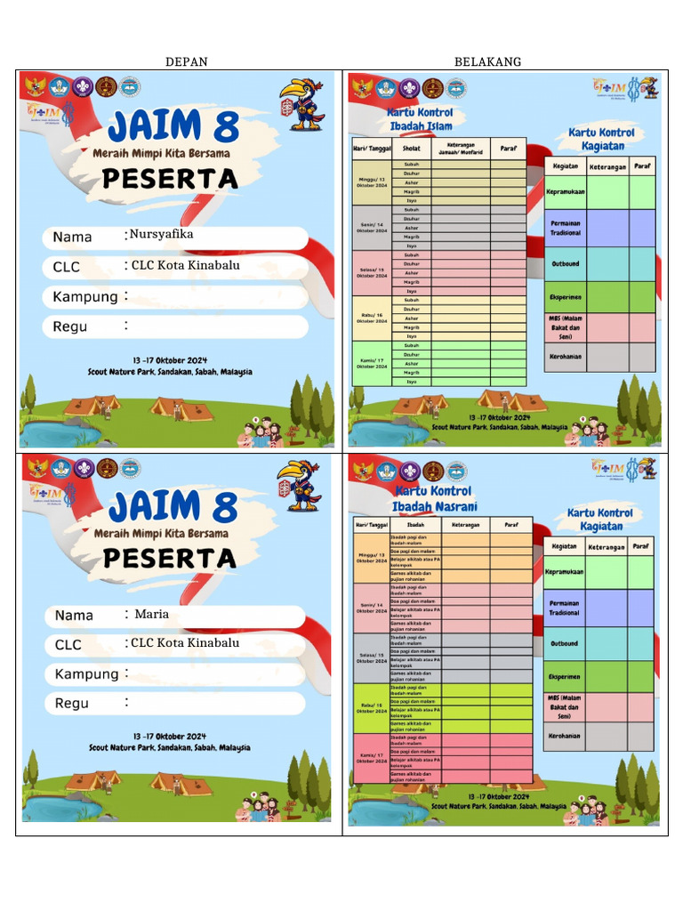 Aturan ID Card JAIM 2024 | PDF