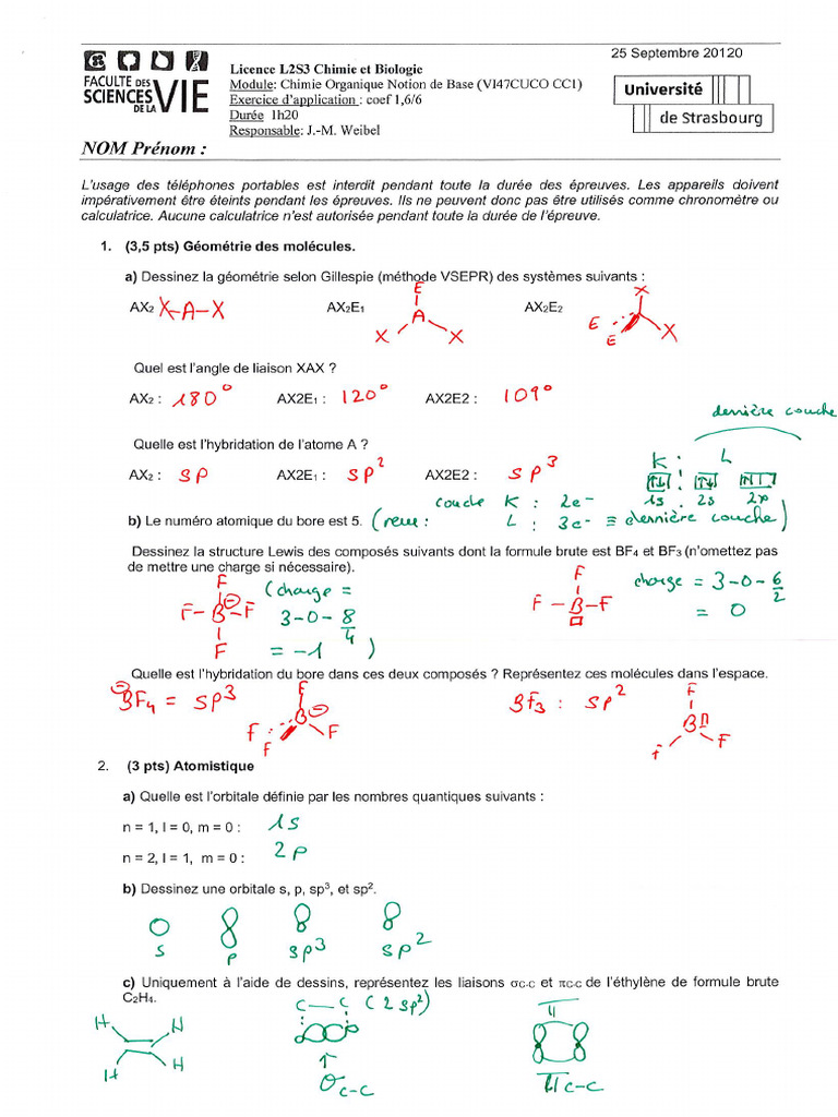 CC1 2020 Corrigé | PDF