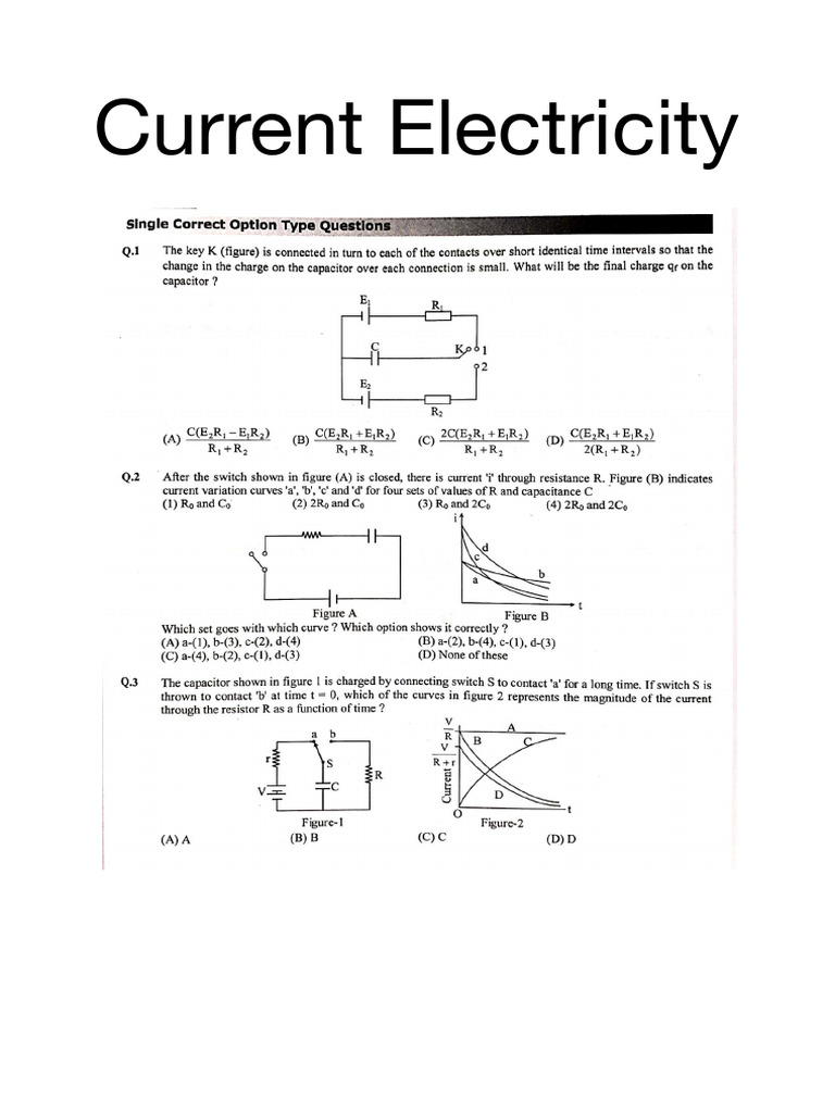 Current Electricity Notes Class XIII | PDF