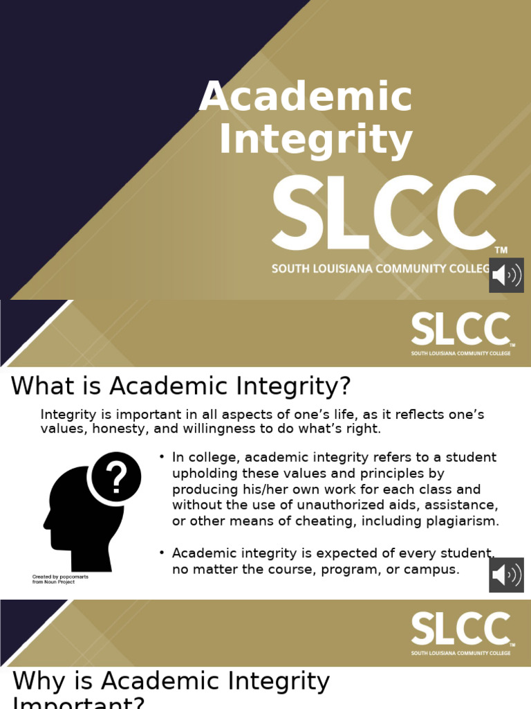 Understanding Academic Integrity at SLCC | PDF | Academic Dishonesty ...