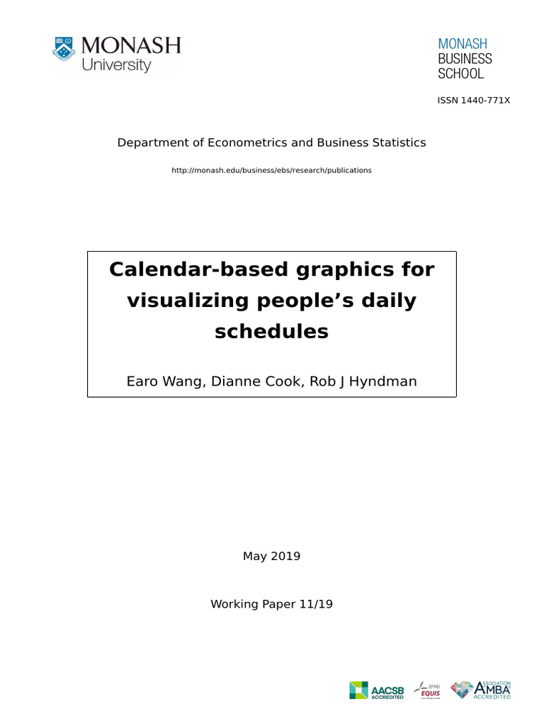 Calendar-Based Graphics For Visualizing People's Daily Schedules | PDF ...