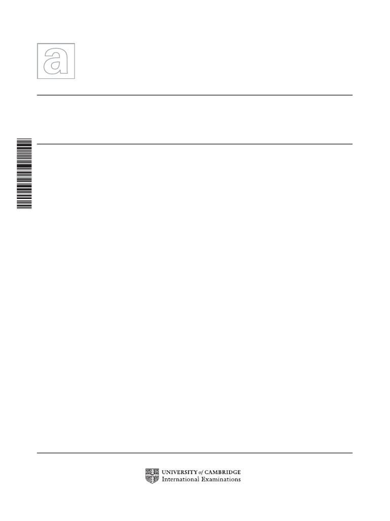University of Cambridge International Examinations General Certificate ...