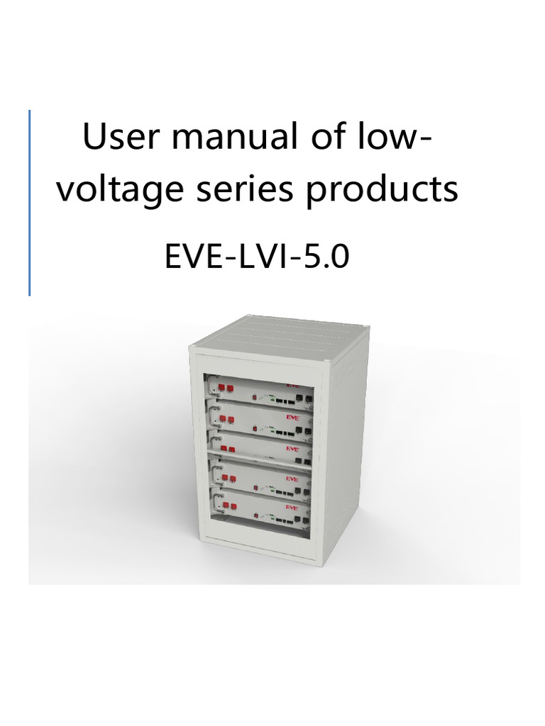 EVE-LVI-5.0 PACK User Manual | PDF | Electrical Connector | Electrical Engineering