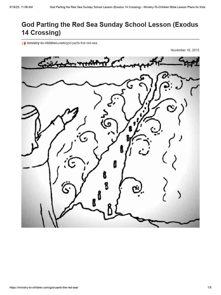 God Parts the Red Sea Lesson for Kids | PDF | The Exodus | Moses
