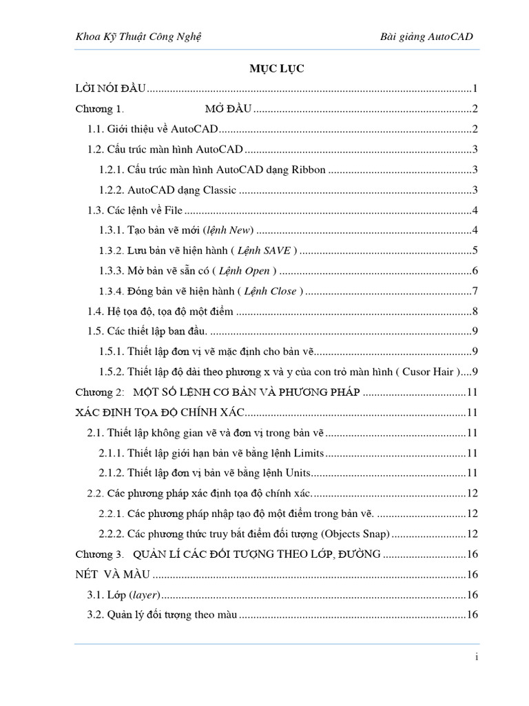 Bai Giang AutoCAD-C1 | PDF